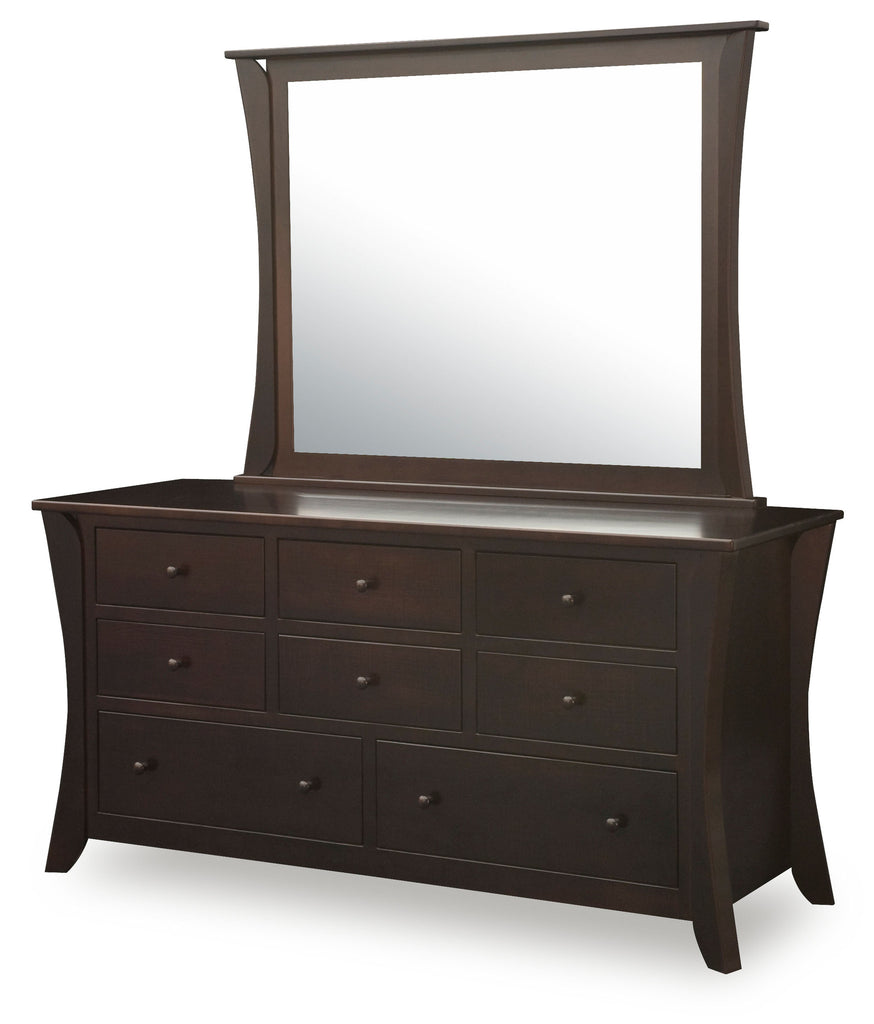 Caledonia Single Mirror for 8 Drawer Dresser — Plain and Simple Furniture
