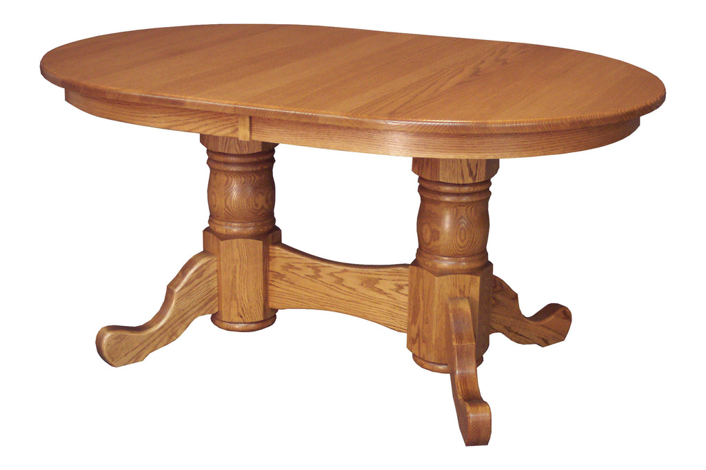 Double Pedestal Self-Storage Table (NW) — Plain and Simple Furniture