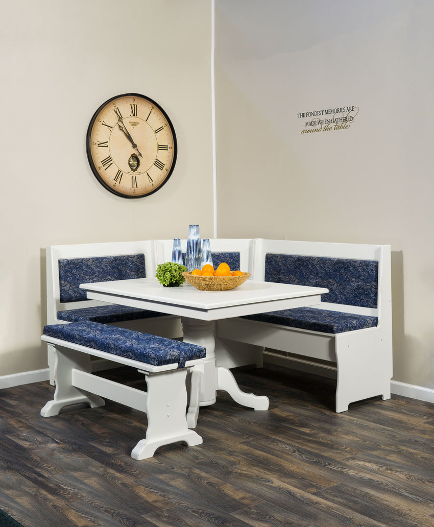 Traditional Nook Set (5pc 6" storage)- upholstered option — Plain and ...